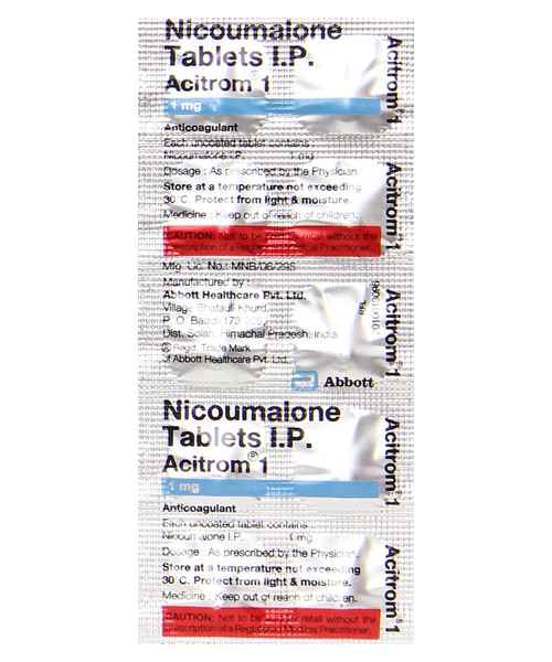 Buy Acitrom 1Mg Tablet - MedPlus