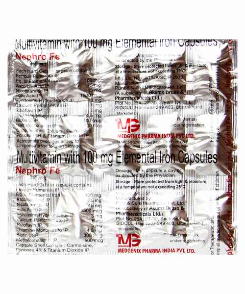 Buy Nephro Fe Tablet - MedPlus