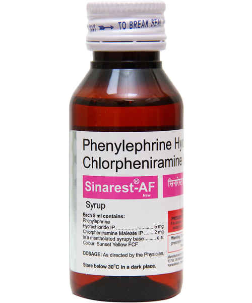 Buy Sinarest Af 60ml Syrup - MedPlus
